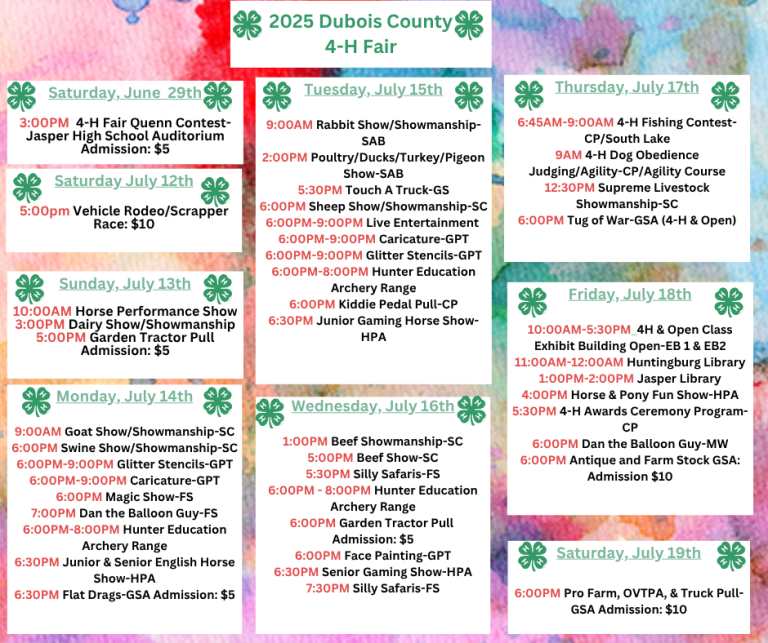 Dubois County Fairgrounds – You can find all of the information you need for the Dubois County 4 ...