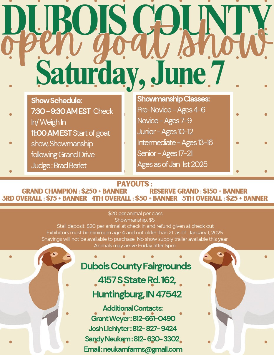 Dubois County Fairgrounds – You can find all of the information you need for the Dubois County 4 ...